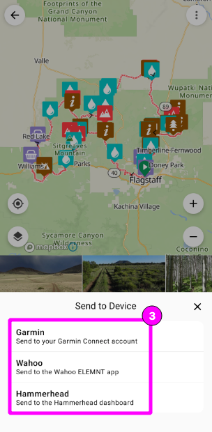 Send to Device on Mobile – Ride with GPS Help Center